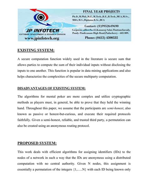 Privacy Preserving Data Sharing With Anonymous Id Assignment Docx Computer Networking