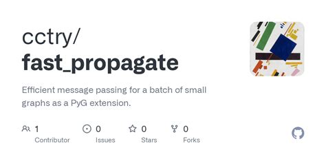 Github Cctryfastpropagate Efficient Message Passing For A Batch Of Small Graphs As A Pyg