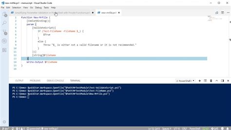 Simplifying Parameter Validation In PowerShell With Private Functions YouTube