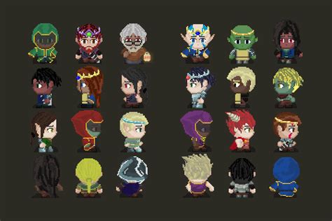 Rpg Character Sprite Sheet Generator Rpg Character Flower Symbol Rpg