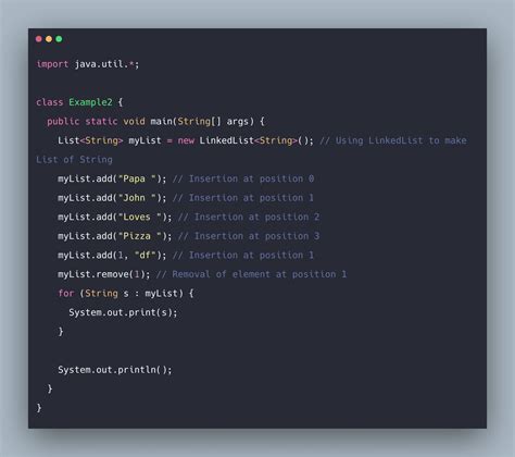 Java List Interface Example List Interface In Java Tutorial