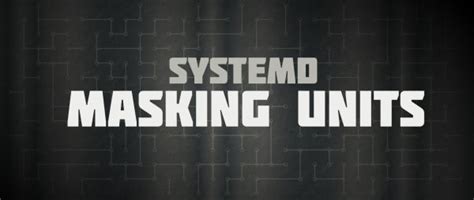 Systemd Template Unit Files Fedora Magazine