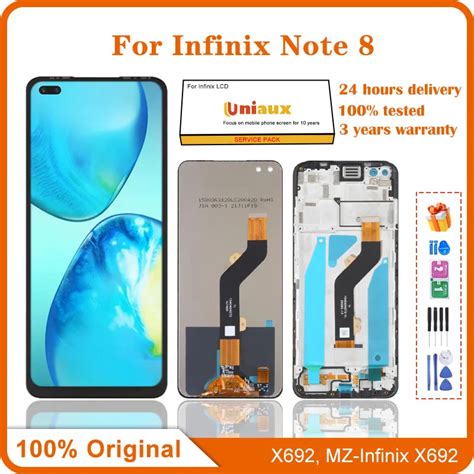 Original Lcd Display Touch Screen Digitizer Assembly Infinix Nota 8