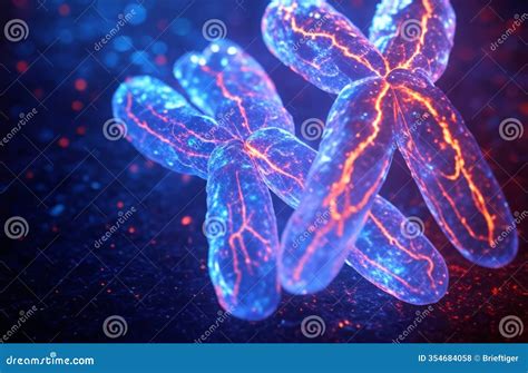 Chromatin Molecular Breakdown In Genetic Visualization Stock Image 354675841