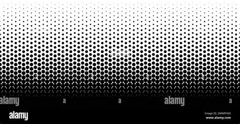 Dotted Gradient Halftone Background Horizontal Seamless Dotted Pattern In Pop Art Style