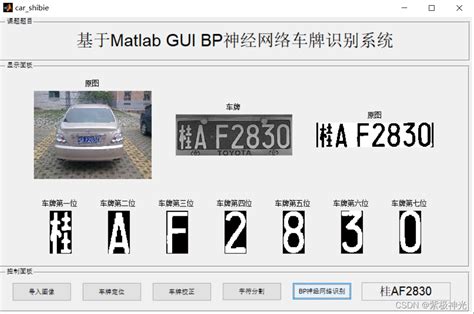 【车牌识别】基于matlab Gui Bp神经网络车牌识别（带面板）【含matlab源码 790期】axeshandlesaxes3