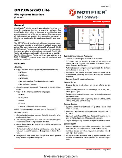 Notifier Nfs 320 Intelligent Addressable Fire Alarm System Owners Manual