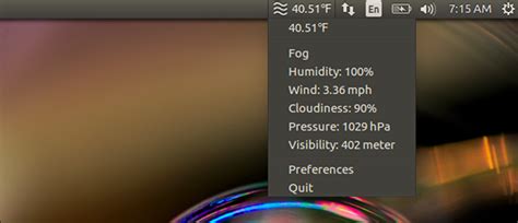 How To Add Weather Information To The Top Panel In Ubuntu