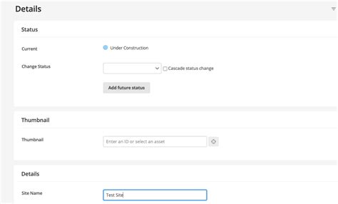 Step 2 Configure Your Site Squiz DXP Help Center