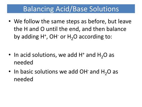 PPT Balancing Redox Equations PowerPoint Presentation Free Download ID