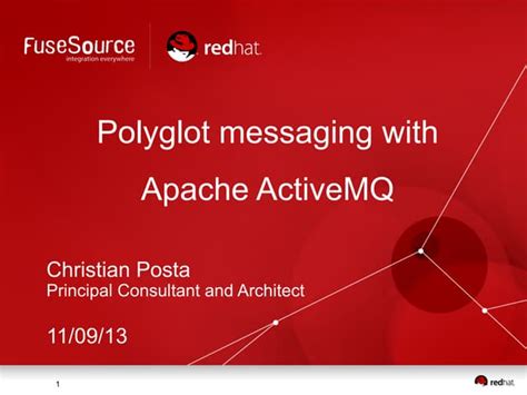 Polyglot Messaging With Apache Activemq Ppt