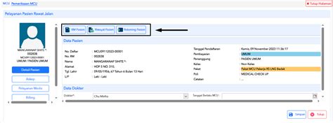 Menu Pemeriksaan Mcu