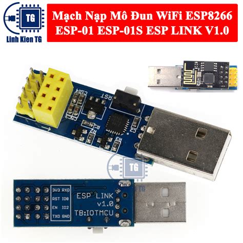 Mạch Nạp Mô Đun Wifi Esp8266 Esp 01 Esp 01s Esp Link V10 Chất Lượng