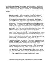 SOSC Exam Notes Docx Terms Using At Least One Of The Course Readings Define The Following