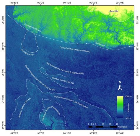 Regional Geomorphic Features Of Upper Bengal Basin With Irsl And Download Scientific Diagram