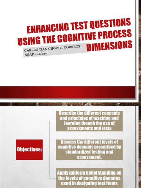 Testing And Measurement Using Taxonomy Of Learning Pdf Evaluation Knowledge