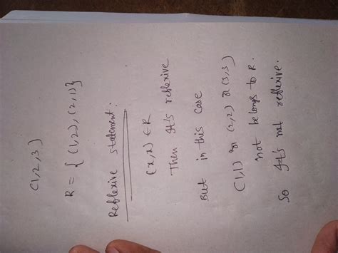 Show That The Relation R In R Defined As R A B A