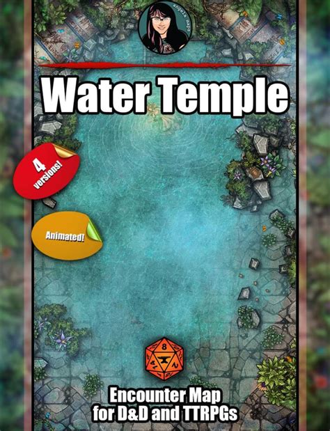 Water Temple Foundry Vtt Support Animated  Mp4 Webm Angela Maps Free Static And