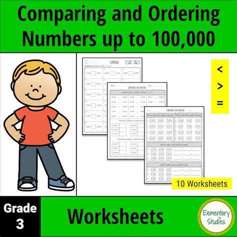 Comparing And Ordering Numbers Up To 100 000 Worksheets Worksheets Library