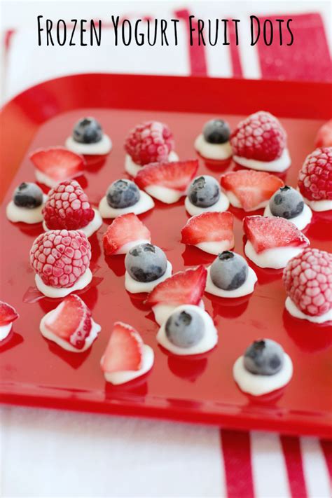 Healthy Frozen Yogurt Fruit Dots Make And Takes