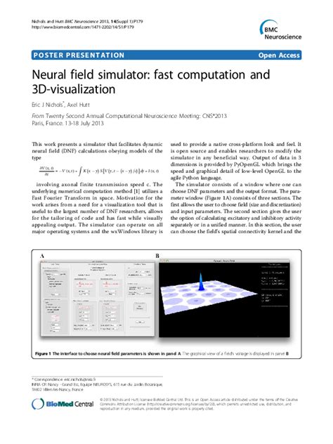 Pdf Neural Field Simulator Fast Computation And 3d Visualization