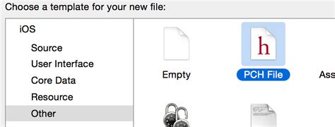 Ios Why Isn T ProjectName Prefix Pch Created Automatically In Xcode 6 Stack Overflow