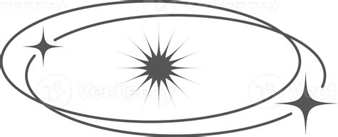 Aesthetic Frame Shape Outline Minimal Graphic Elements With Stars Abstract Boho Arch With