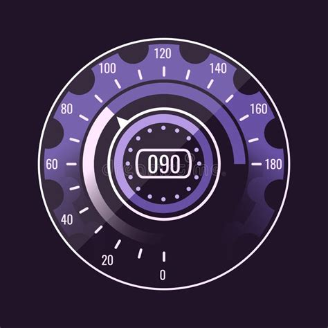 Speedometer Automobile Vehicle Gauge Dial Stock Vector Illustration Of Automobile Meter