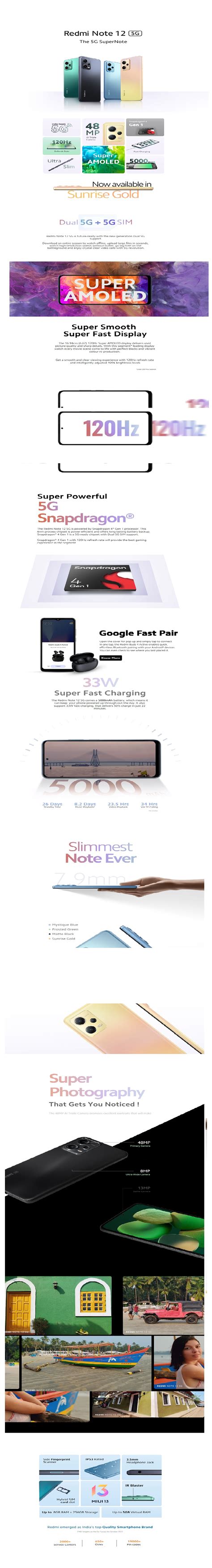 Buy Redmi Note G Gb Gb Ram Matte Black Mobile Phone Online At Best Prices In India