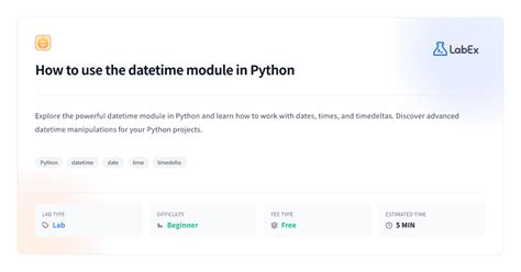 How To Use The Datetime Module In Python Labex