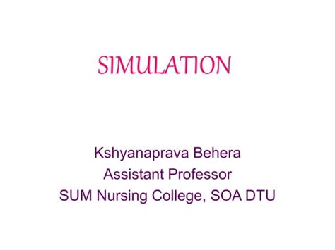 Simulation Pptx Simulation Video Games Video Game Genres