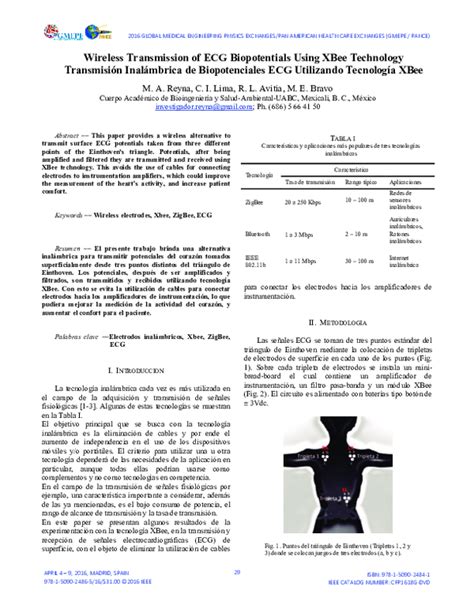Wireless Transmission Of Ecg Biopotentials Using Xbee Technology