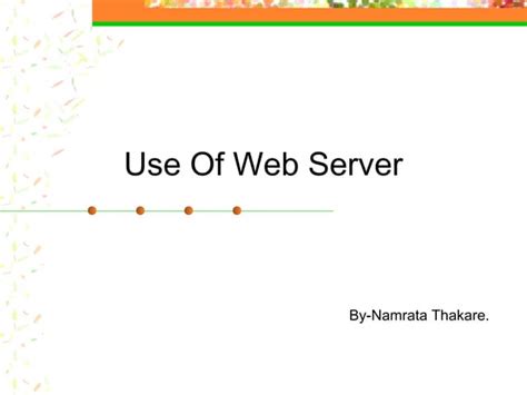 Web Server Ppt