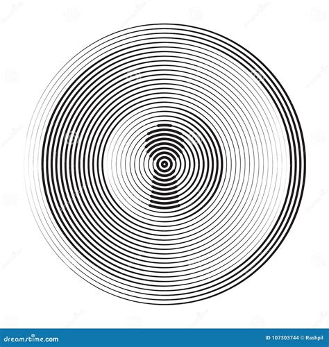 Halftone Concentric Dot Lines Background Spotted And Dotted Half