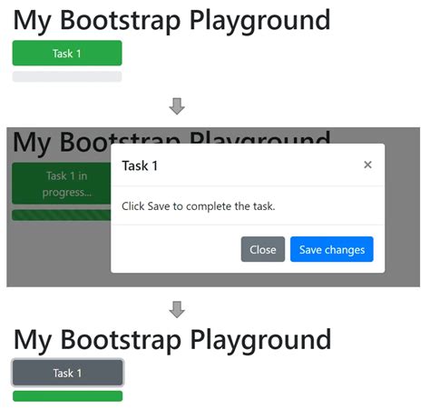 Работа с компонентами bootstrap в пользовательском интерфейсе javascript