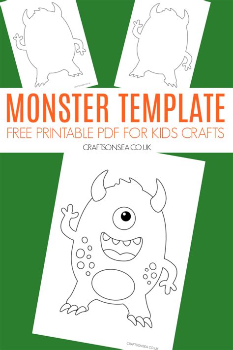 Printable Blank Monster Template