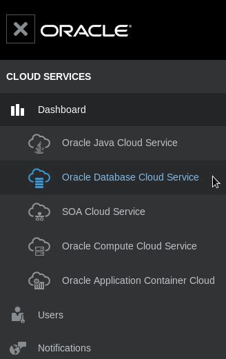 kundun oracle setting up an oracle cloud database service