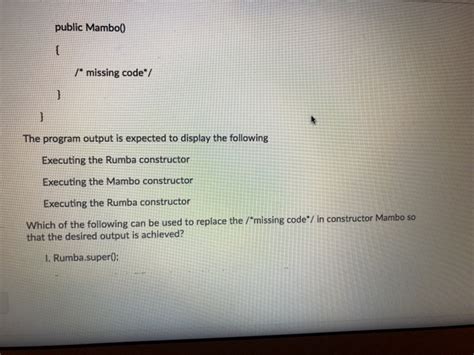 Solved Consider The Following Code Segment And Two Classes Chegg