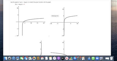 solved use the graph of g x log x to match the given