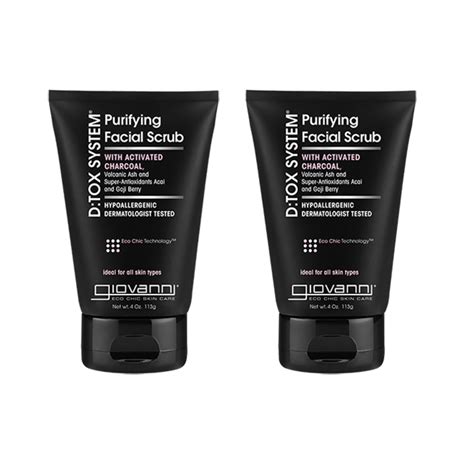 Giovanni Dtox System Purifying Facial Scrub 4 Oz Removes Impurities