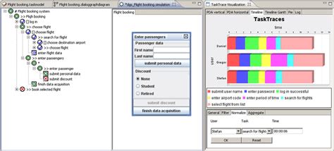 A Task Model Runtime Simulation B Concrete Gui Runtime Simulation