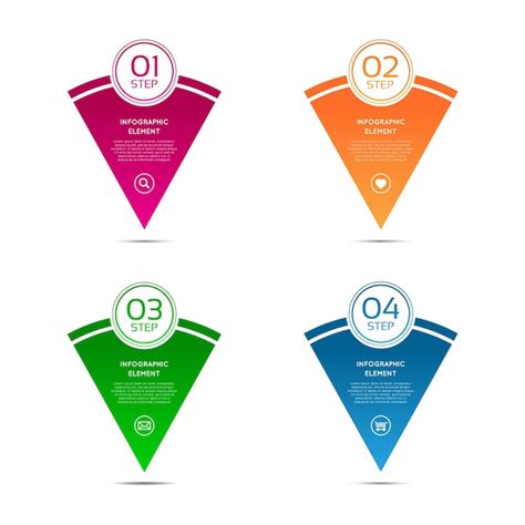 Premium Vector Set Of Colorful Pointers Vector Elements For Your Infographic