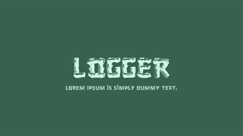 Logger Font Download Free For Desktop Webfont