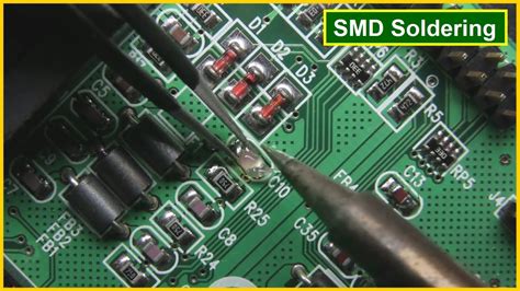 Smd Soldering Using Soldering Iron Tutorial How To Solder Smd Components Soldering Guide