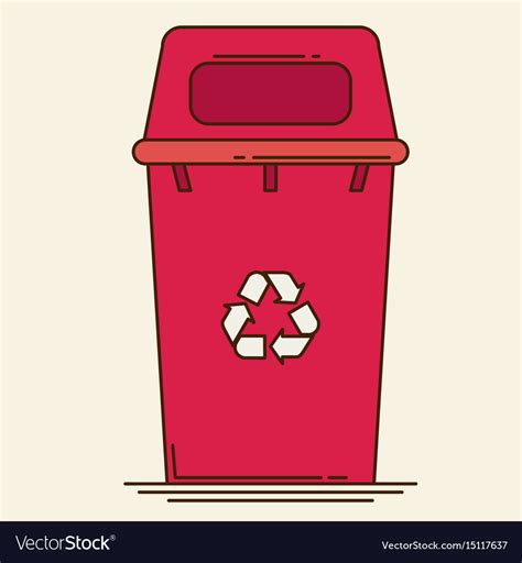 Waste Sorting Garbage Bin Royalty Free Vector Image