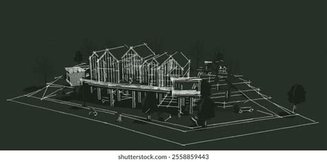 Game Triangular Building Masses That Currently Stock Illustration