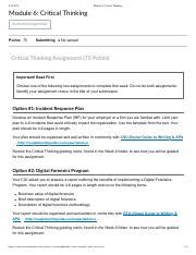 Module 6 Critical Thinking Pdf 2 14 2019 Module 6 Critical Thinking