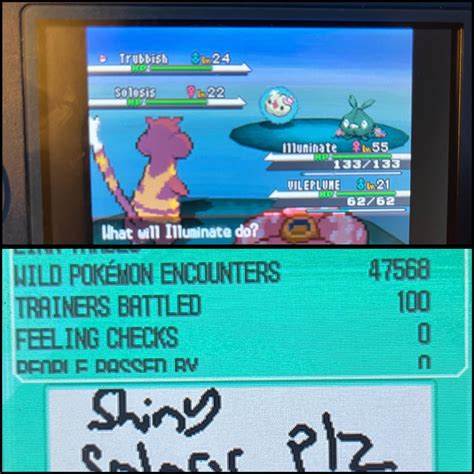 Gen 5 Shiny Solosis After 15999 Res And 3 Phases Halfway Done With