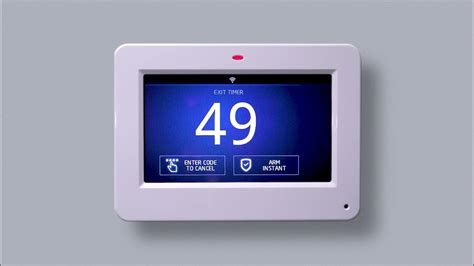 Graphic Touchscreen Arm And Disarm Perimeter Youtube