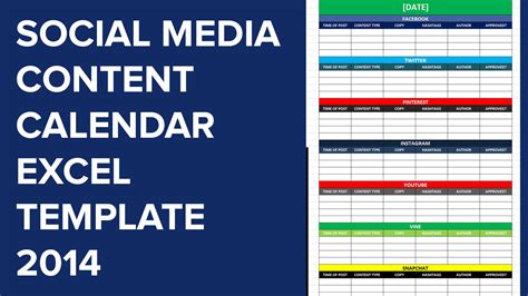 Social Media Calender Template Excel 2014 Editorial Planner For Social Media — Andrew Macarthy